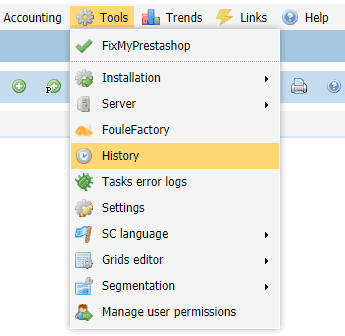 Modification history